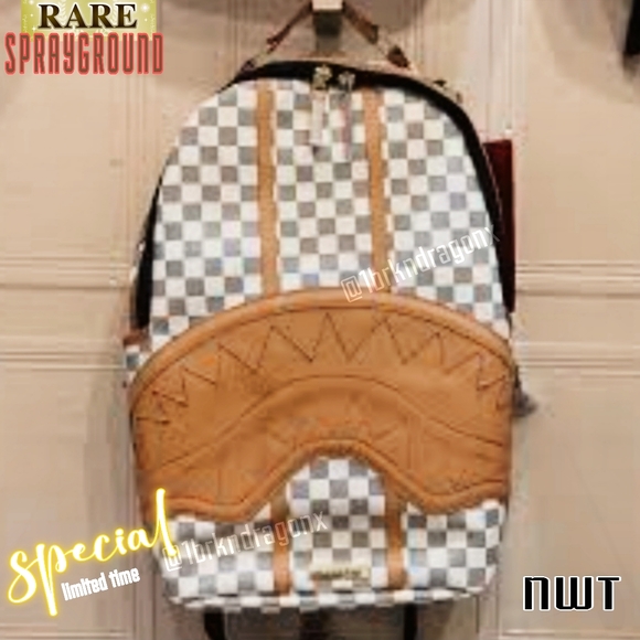 Sprayground | Bags | Sprayground Vegan Elite Check Checkered Tan ...